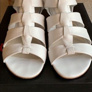 Everybody by BZ Moda | Shoes | White Leather Everybody Sandals | Poshmark